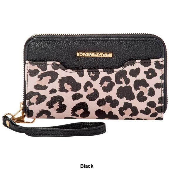 Rampage | Bags | Leopard Zip Wristlet Wallet | Poshmark